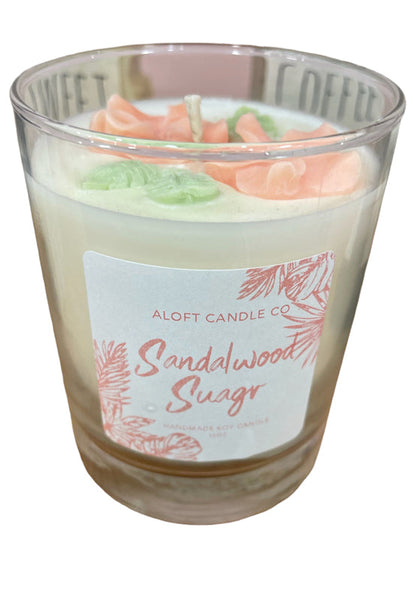Aloft Candle Co - Tropical Leaf Mini Flower Sandlewood Sugar – Whisper ...